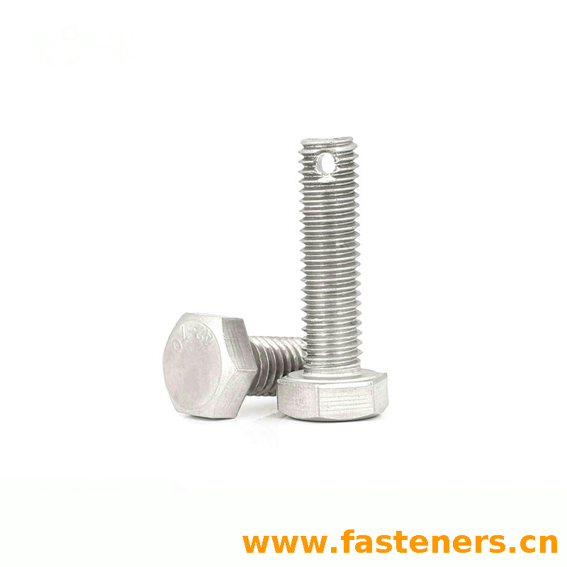 BS1768 Unified Hexagon Head Bolts, With Split Pin Hole On Shank - Buy ...