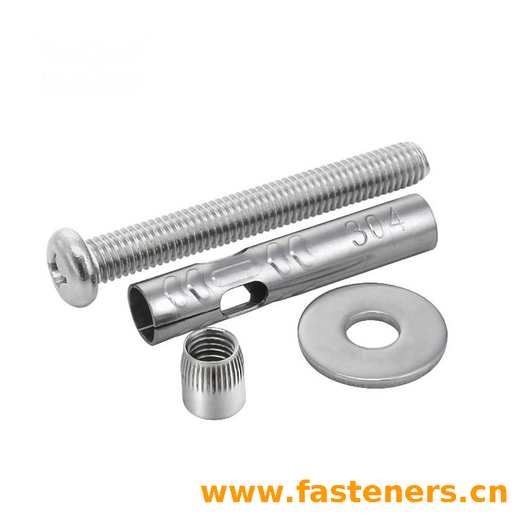 Stainless Steel Cross Recessed Pan Head Expansion Sleeve Anchor Bolt ...