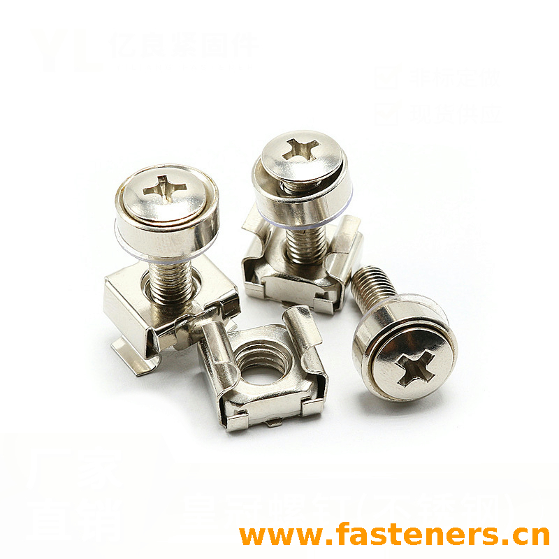 Industrial Crown Rack Screw Truss Head Bolt With Plastic Nylon Washers ...